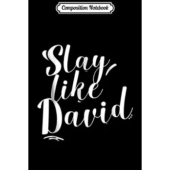 博客來-Composition Notebook: Slay like David Religious Christianity ...