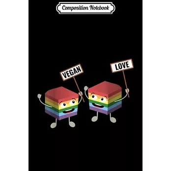 博客來-Composition Notebook: Pride LGBT Gay Lesbian Vegan Tofu Homosexual ...