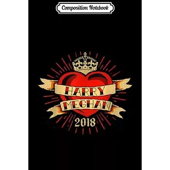 博客來-Composition Notebook: Harry and Meghan Royal Wedding Tattoo Style ...