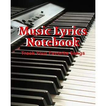 博客來-Music Lyrics Notebook: Blank Music Sheet Notebook - Music Log Book ...
