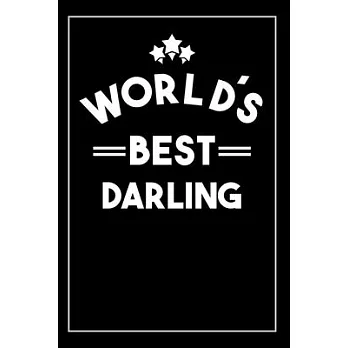 博客來-Worlds Best Darling: Blank Lined Journal