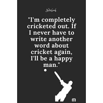 博客來-Cricket Notebook Quote 33 Notebook For Cricket Fans and Lovers ...