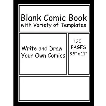 博客來-Blank Comic Book with Variety of Templates: Write and Draw Your Own ...