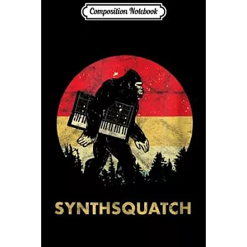 博客來-Composition Notebook: Bigfoot Synthesizer Analog - Sasquatch Synth Nerd Journal/Notebook ...
