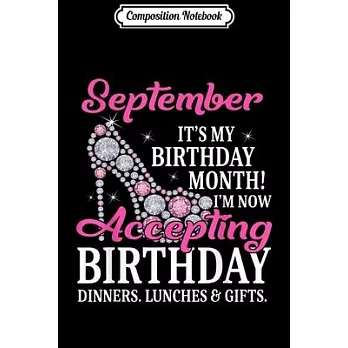 博客來-Composition Notebook: September Girl It’’s Birthday Month Virgo ...