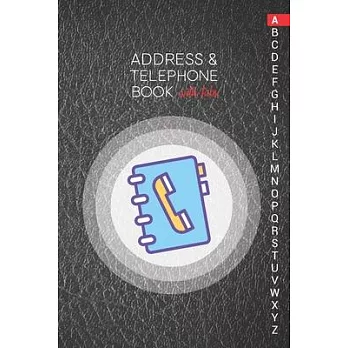 博客來-Address & Telephone Book with tabs: Personalized Address Book ＂6x9 ...