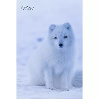 博客來-Notes: Lined Journal Arctic Fox Animal Notebook
