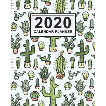 博客來-2020 Calendar Planner: Cactus Daily Weekly Monthly Calendar 2020 ...
