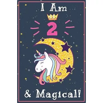 博客來-I am 2 & Magical!: Happy Birthday Gift Journal And Sketchbook For 2 ...