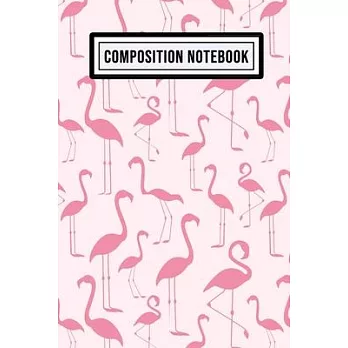 博客來-Flamingo Wide Ruled Composition Notebook: Flamingo Blank College ...