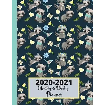 博客來-2020-2021 Monthly & Weekly Planner: Weekly Monthly Agenda Organizer ...