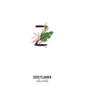 博客來-2020 Planner Weekly and Daily: Letter Z Monogram - Weekly & Daily ...