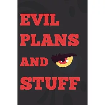 博客來-Evil Plans And Stuff: Funny Office unruled Notebooks: for Adults ...
