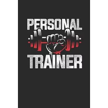 博客來-Personal Trainer: Fitness Trainer Notebook, Blank Lined (6＂ x 9 ...