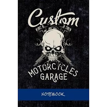 博客來-Custom Motorcycles Garage: Journal for writing I Composition Book I ...