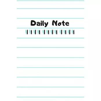 博客來-Daily Note: Lined Notebook / Journal Gift, 100 Pages, 6x9, Soft ...