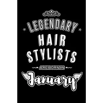 博客來-Legendary Hair Stylists are born in January: Blank Lined Profession ...