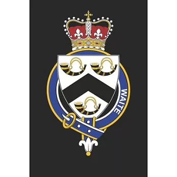 博客來-Waite: Waite Coat of Arms and Family Crest Notebook Journal (6 x 9 ...