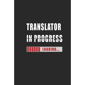 博客來-translator in progress Notebook: Journal and Organizer, Blank Lined Notebook 6x9 inch, 120 pages