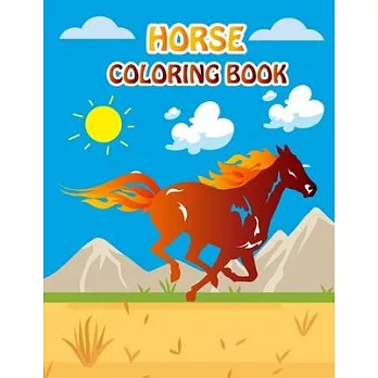 博客來-Horse Coloring Book: Fantastic Horse Coloring Book for Boys, Girls ...