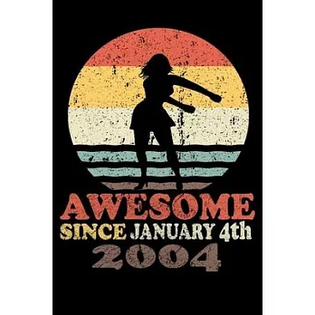 博客來-Awesome since January 4th, 2004 journal: Retro Vintage Floss Dance ...