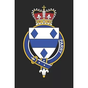 博客來-Parry: Parry Coat of Arms and Family Crest Notebook Journal (6 x 9 ...