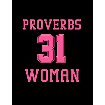 博客來-Proverbs 31 Woman: Christian Notebook: 8.5＂x11＂ Composition Notebook with Christian Quote ...