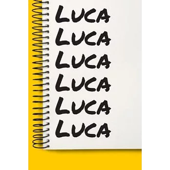 博客來-Name Luca A beautiful personalized: Lined Notebook / Journal Gift ...