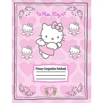 博客來-primary composition notebook: Hello kitty Primary Composition Half ...