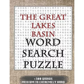 博客來-The Great Lakes Basin WORD SEARCH PUZZLE +300 WORDS Medium To ...