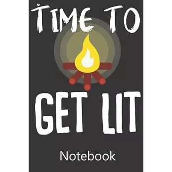 博客來-Time To Get lit: Composition Notebook, College Ruled Blank Lined ...