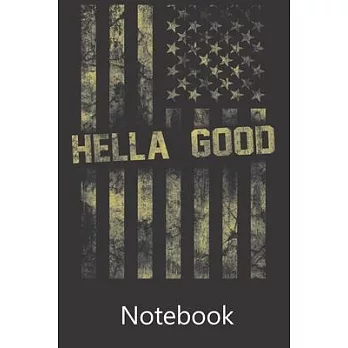 博客來-Hella Good American Flag: Blank Lined Notebook, Composition Book ...