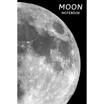 博客來-Moon Notebook: Space Notebook, Notebook for a Gift, Universe ...