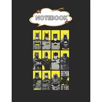 博客來-Notebook: Batman 80 Years Batmen Blank Comic Notebook for Kids ...