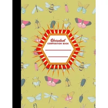 博客來-Unruled Composition Book: Unruled Blank Sketch Paper, Unruled ...