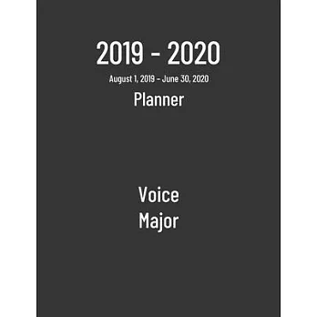 博客來-2019-2020 Planner: Voice Major - Monthly Weekly Organizer & Diary ...