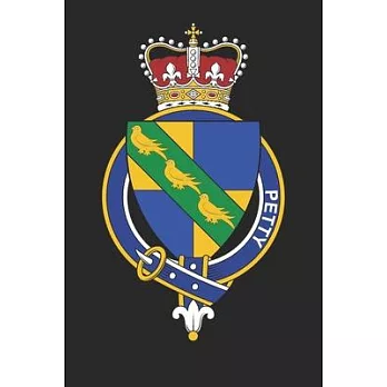 博客來-Petty: Petty Coat of Arms and Family Crest Notebook Journal (6 x 9 ...