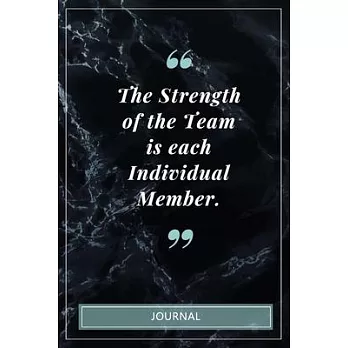 博客來-The Strength of the Team is each Individual Member. - Journal ...
