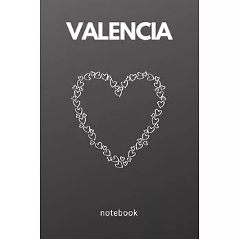 博客來-VALENCIA Notebook: Love VALENCIA Notebook, Journal, Diary (110 Page ...