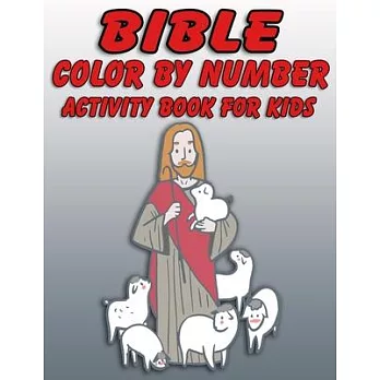 博客來-Bible Color by Number Activity Book for Kids: Bible Stories ...