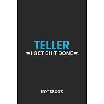博客來-Teller I Get Shit Done Notebook: 6x9 inches - 110 ruled, lined ...