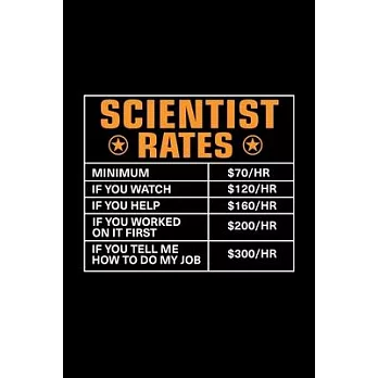博客來-Scientist Rates: Lined Journal, 120 Pages, 6x9 Sizes, Funny ...