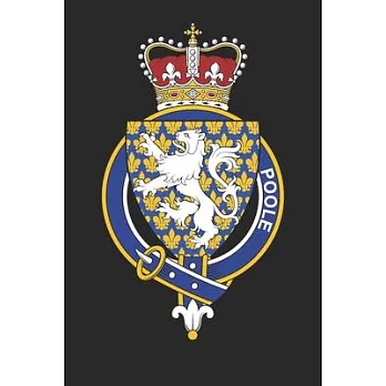 博客來-Poole: Poole Coat of Arms and Family Crest Notebook Journal (6 x 9 ...