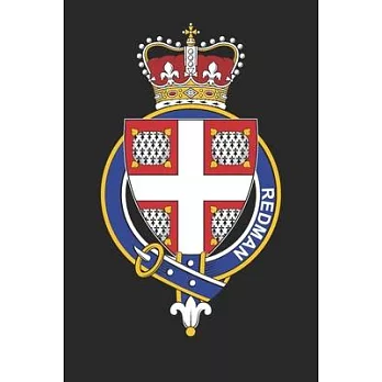 博客來-Redman: Redman Coat of Arms and Family Crest Notebook Journal (6 x ...