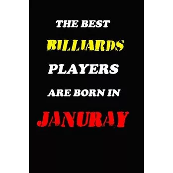 博客來-The Best Billiards Players Are Born In January Notebook: Lined ...