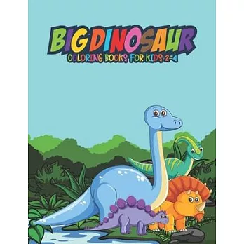 博客來-Big Dinosaur Coloring Books for Kids 2-4: Fantastic Dinosaur ...