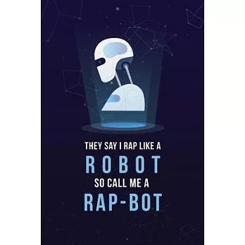 博客來-RAP-BOT Rhyme Book - Rap Journal: Rapper Notebook for Writing ...