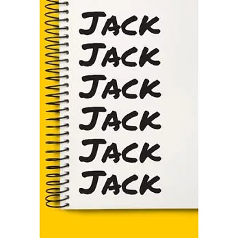 博客來-Name Jack A beautiful personalized: Lined Notebook / Journal Gift ...