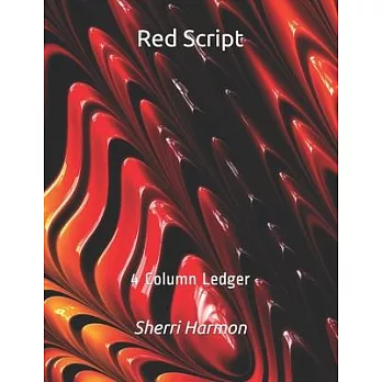 博客來-Red Script: 4 Column Ledger