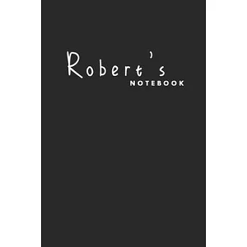 博客來-Robert’’s notebook: Ideal personalized notebook for boys whose name ...